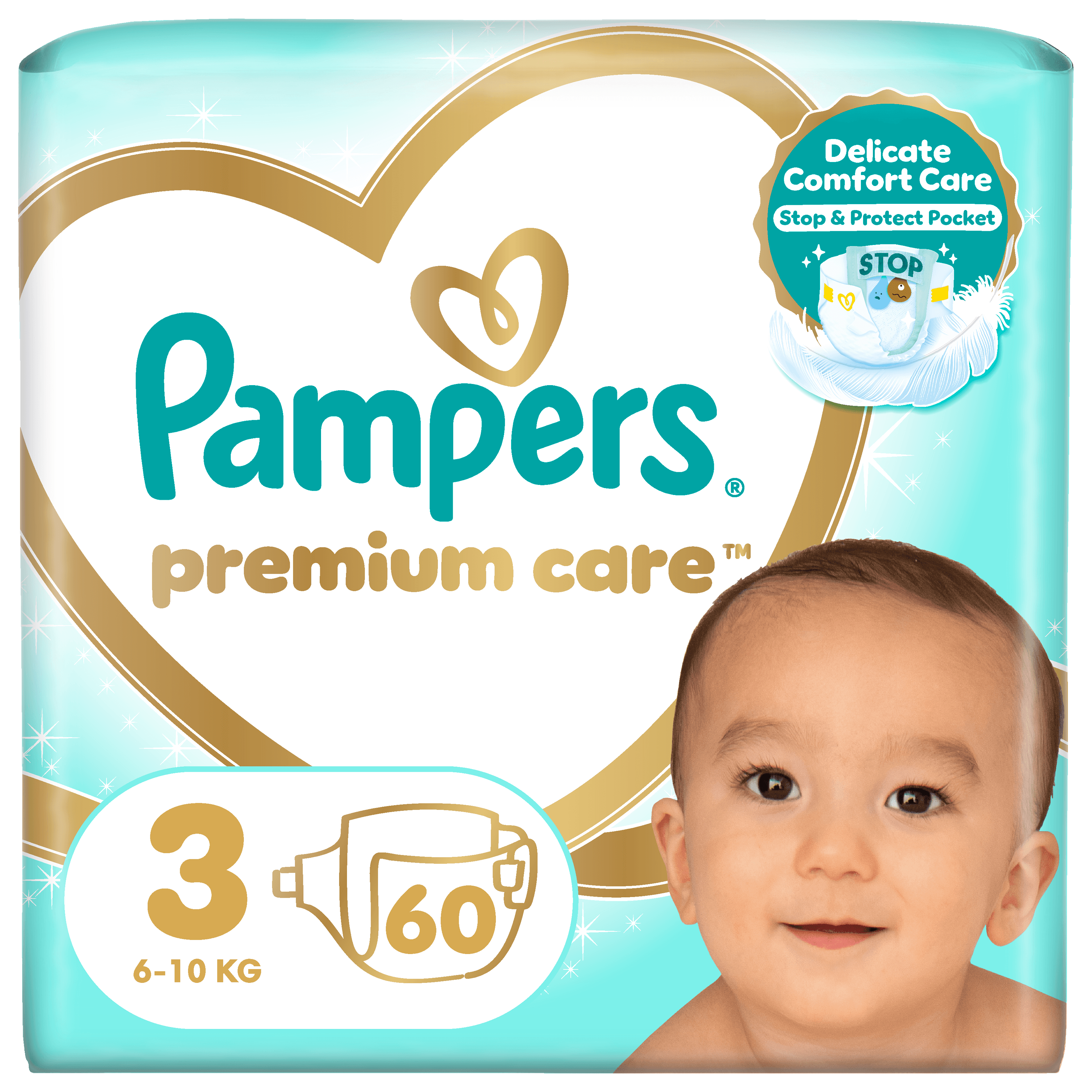 Pampers Premium Care πάνα μέγεθος 3 (6kg-10kg) - 60 Πάνες | onpharm.gr